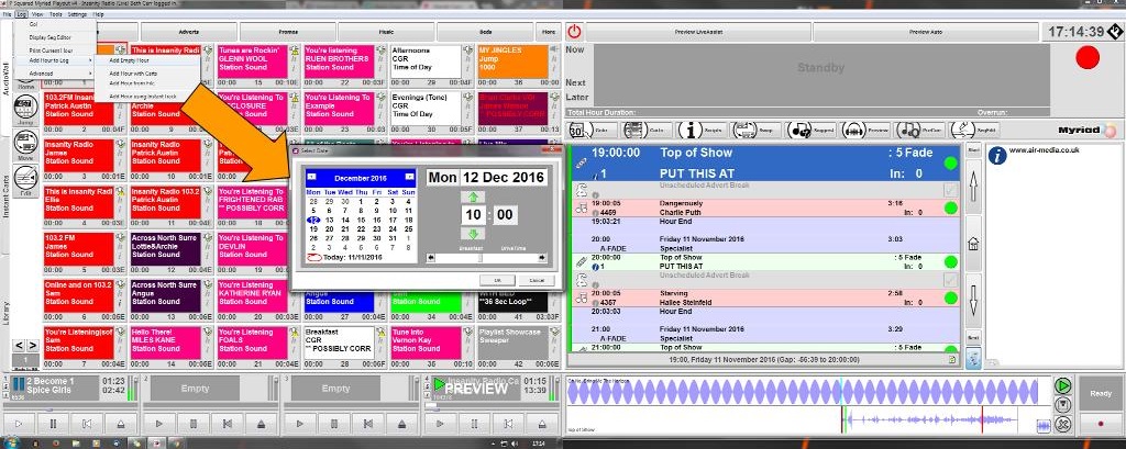Pre-recording in Studio 2 – Insanity Radio Training